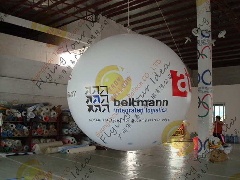 Bespoke Helium Inflatable Advertising Balloon , 0.18mm PVC Sealed ...