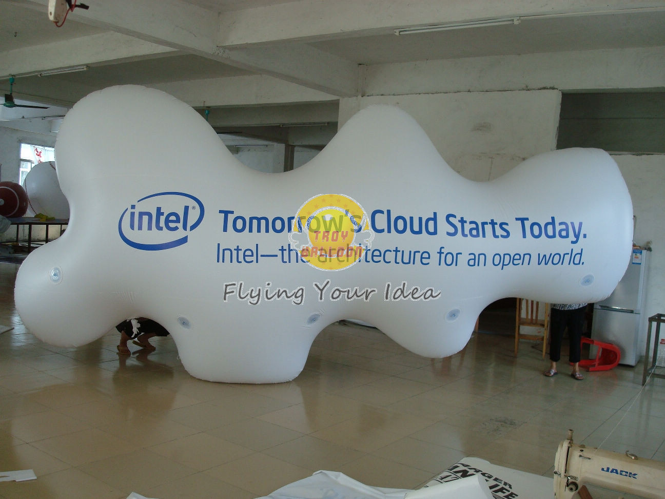PVC Custom Cloud Shaped Balloons with two sides digital printing for ...